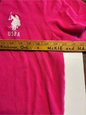 U.S. Polo Assn. | Shirts | Uspa Y2k Hot Pink Polo Shirt With White Logo ...